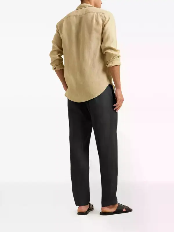 Orlebar Brown Linen Drawstring Alex Trousers - Black