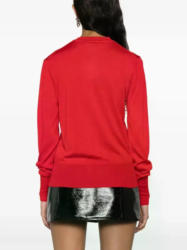 VIVIENNE WESTWOOD Orb Embroidered Fine Knit Cardigan