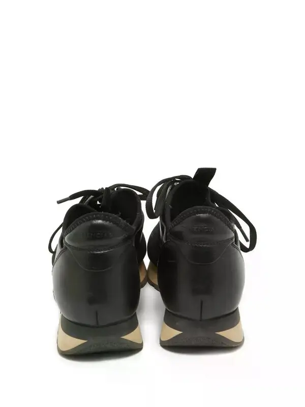 Balenciaga Race Runner Sneakers With Lurex Detailing - Black