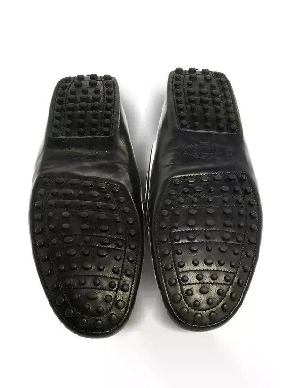 TOD'S Double-t Loafers With Metallic Embellishment