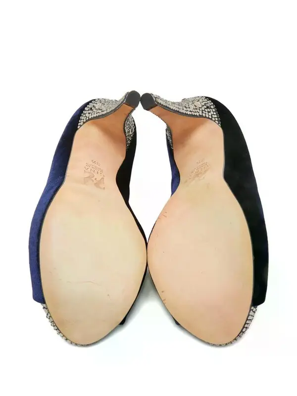 GINA Jenna Velvet Platform Pumps