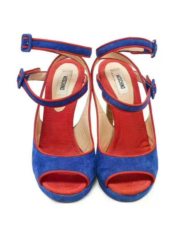 Moschino Suede Platform Sandals