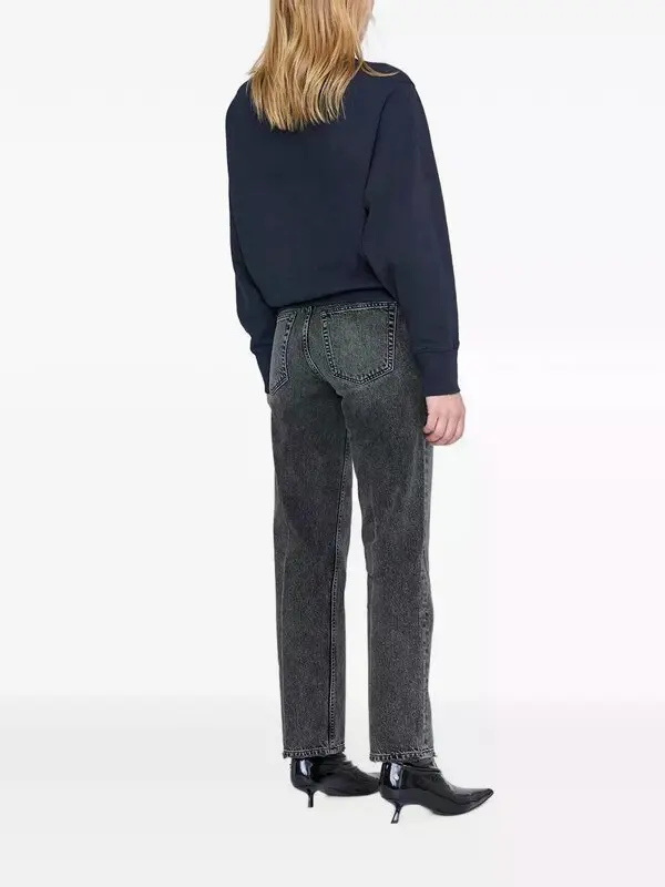 ANINE BING Crew Neck Sweatshirt - Blue