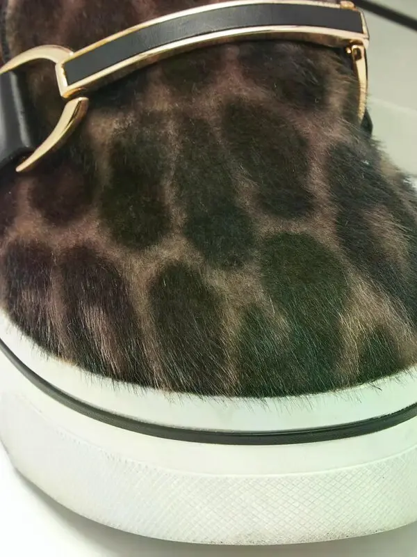 Stella McCartney Binx Leopard Print Platform Sneakers