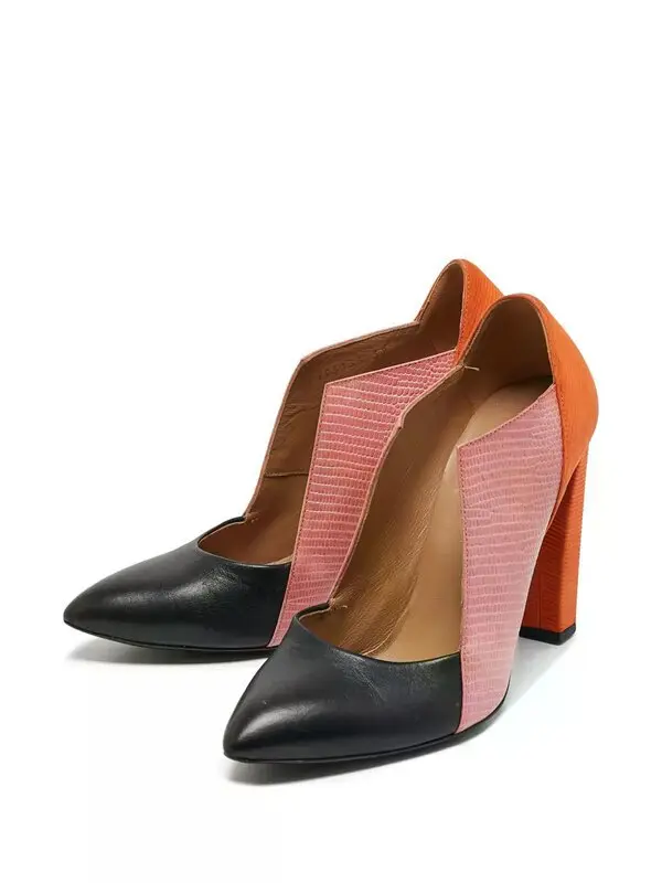 Balenciaga Lizard Embossed Leather Pumps