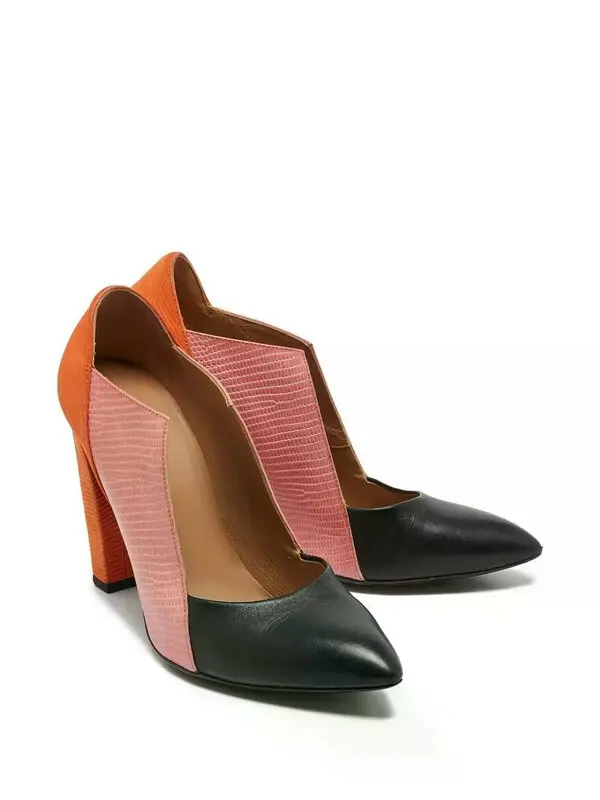 Balenciaga Lizard Embossed Leather Pumps