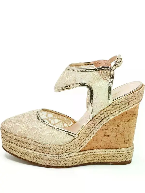 NICHOLAS KIRKWOOD Lace Wedge Espadrilles