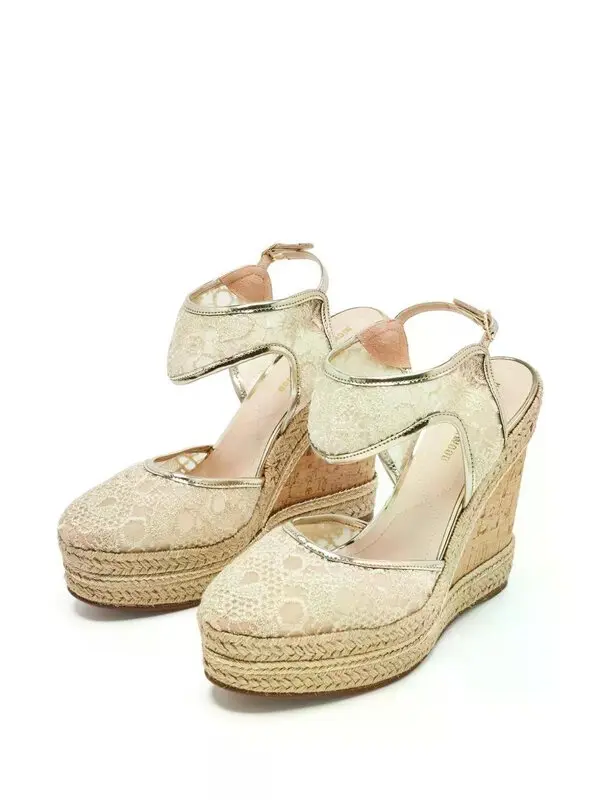 NICHOLAS KIRKWOOD Lace Wedge Espadrilles