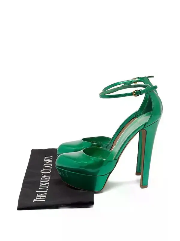SERGIO ROSSI Patent Leather Heeled Sandals