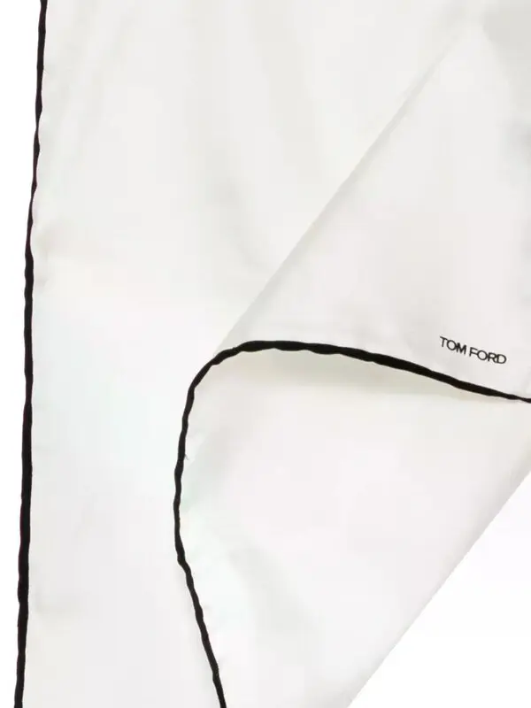 TOM FORD Silk Pocket Scarf - White