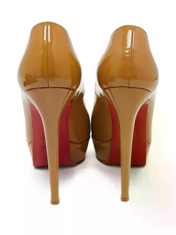 CHRISTIAN LOUBOUTIN Platform Pointed-toe Pumps - Neutrals