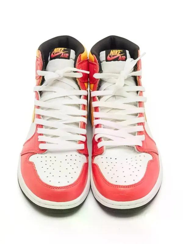 JORDAN 1 Retro High Og Leather Sneakers - Red