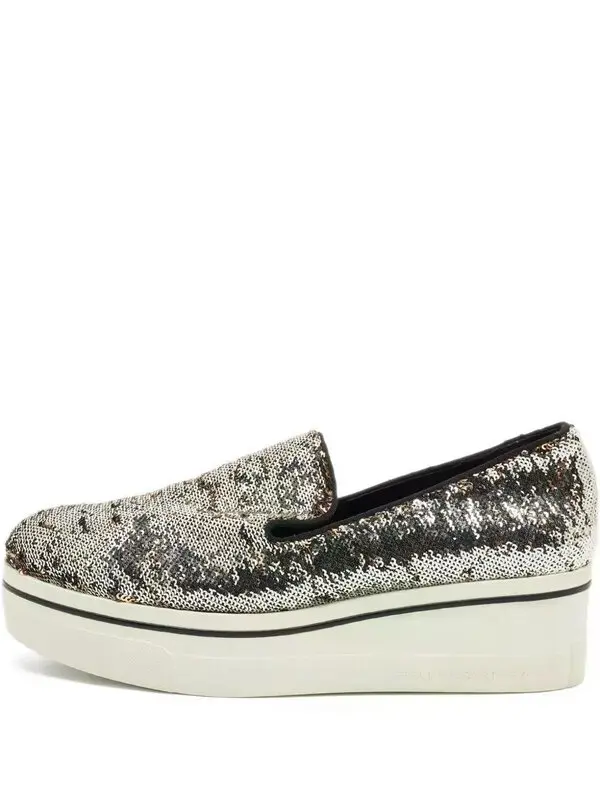 Stella McCartney Sequined Platform Slip-on Sneakers