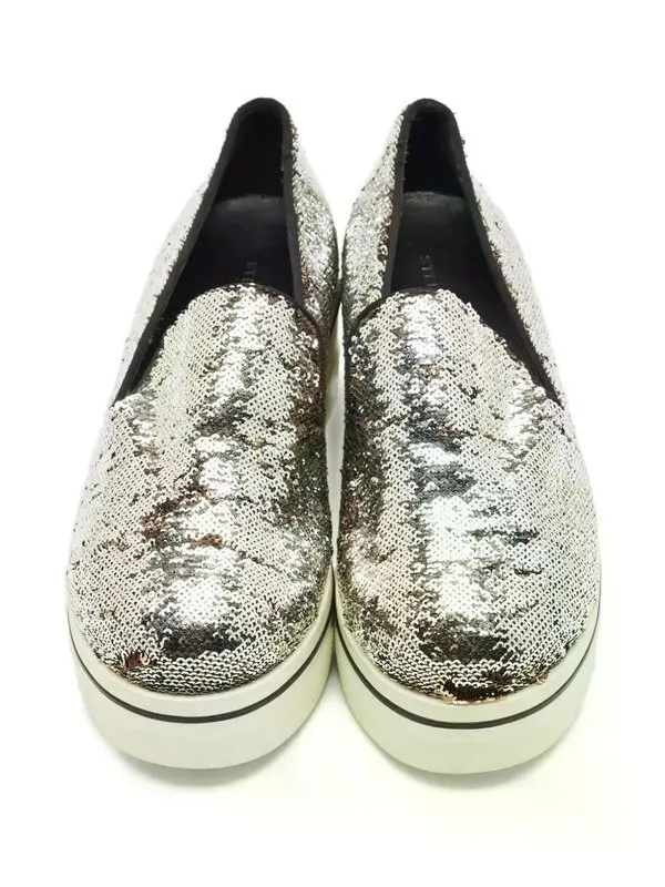Stella McCartney Sequined Platform Slip-on Sneakers