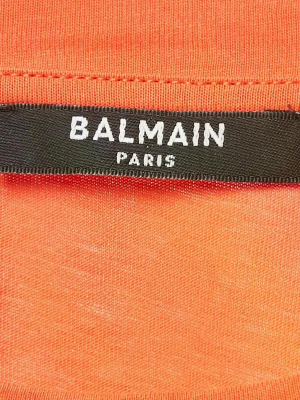 Balmain Logo Cropped Top