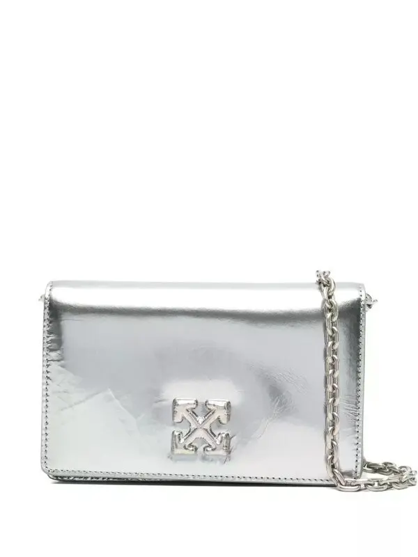 Off-White Arrow-motif Crossbody Bag - Silver