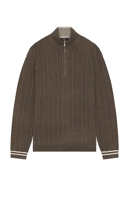 REISS Tuscano Quarter Zip Sweater