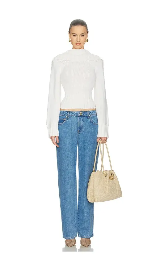Cult Gaia Milika Sweater - White