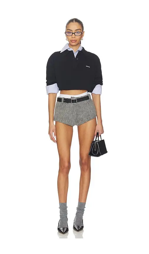 ROTATE BY BIRGER CHRISTENSEN Slinky Knit Polo
