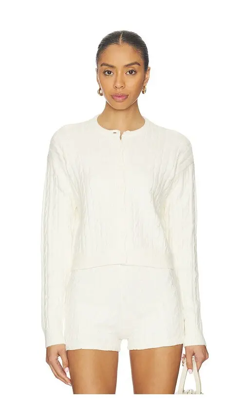 Show Me Your Mumu Cable Knit Cardigan - Ivory