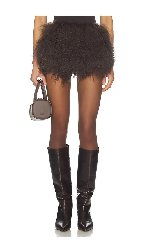 OW Thea Mini Skirt - Brown