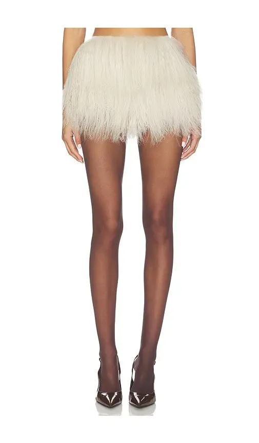OW Thea Mini Skirt - Beige