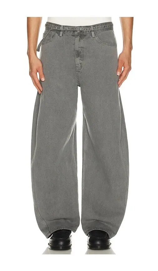 LE17SEPTEMBRE Garment Dyed Curved Jeans