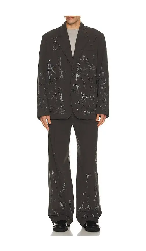 We11Done Painted Wide Leg Trousers