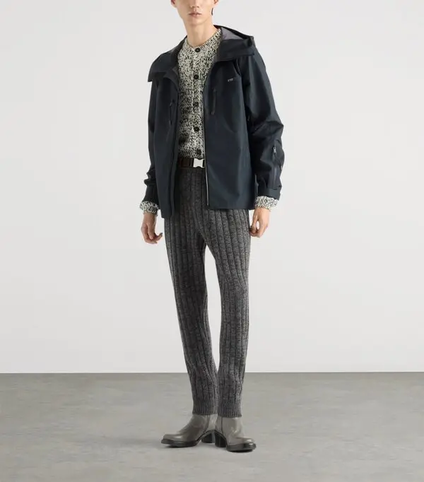 Prada Technical Fabric Hooded Jacket - Black