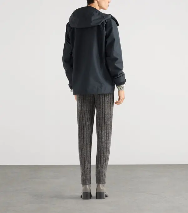 Prada Technical Fabric Hooded Jacket - Black