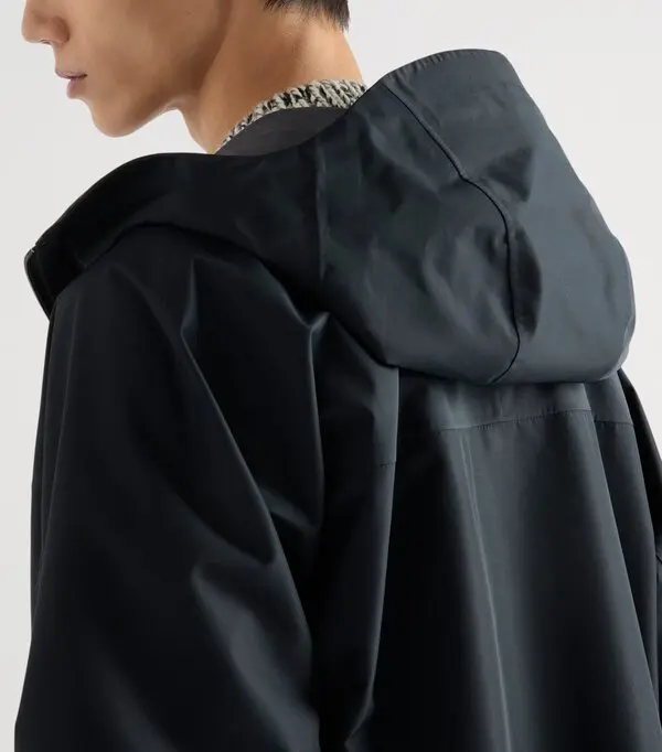 Prada Technical Fabric Hooded Jacket - Black