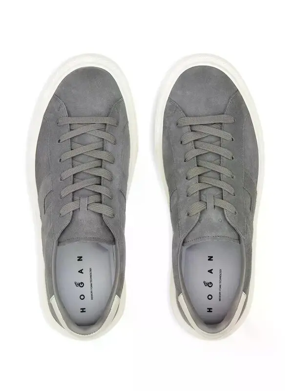 Hogan Logo Detail Lace-up Sneakers - Grey