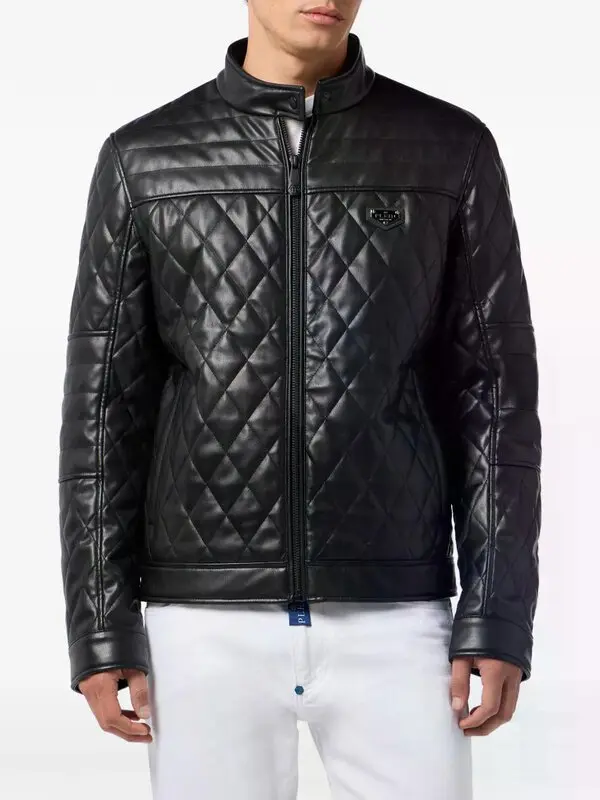 Philipp Plein Quilted Zip-up Jacket