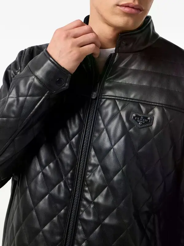 Philipp Plein Quilted Zip-up Jacket