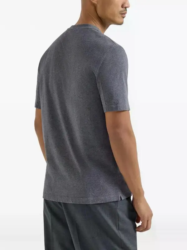 Brunello Cucinelli Graphic-print Crew-neck T-shirt - Grey