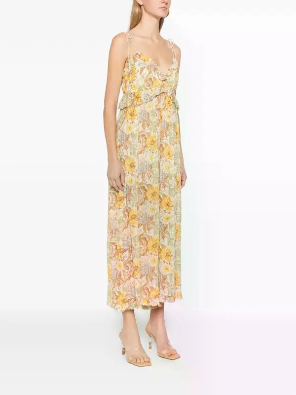 Zimmermann Ruffled Floral Jumpsuit