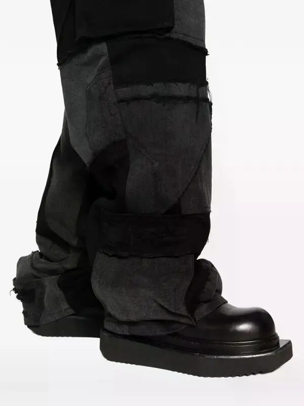 WHO DECIDES WAR Paneled Cargo Denim Trousers