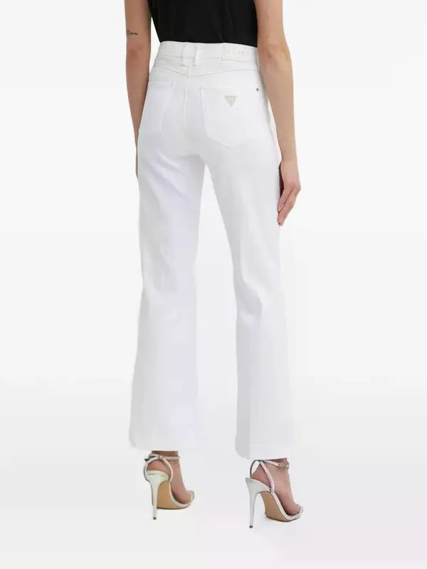 Guess Rhinestone Embellished Flared Jeans