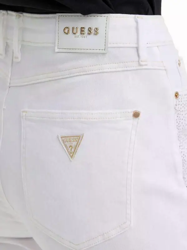 Guess Rhinestone Embellished Flared Jeans