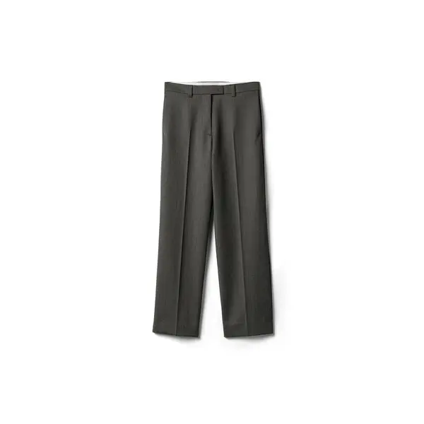 Miu Miu Cover Fabric Straight Leg Trousers - Slate Gray