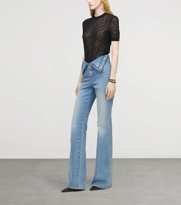 Alexander McQueen Cotton-silk Lace Spider Top