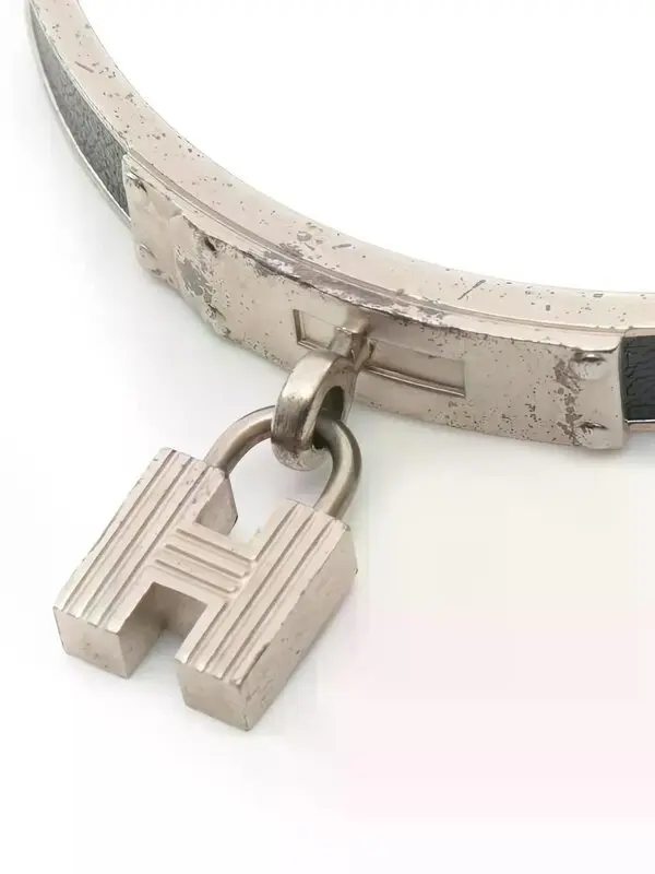 Hermès Leather Kelly Padlock Bangle