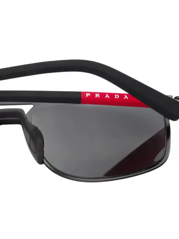 Prada Linea Rossa Pilot-frame Sunglasses - Black