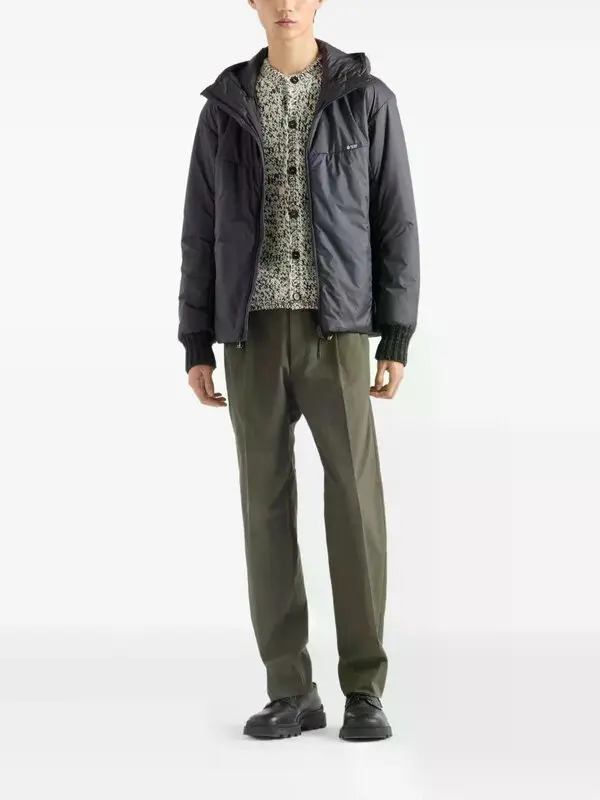 Prada Zip-up Hooded Jacket