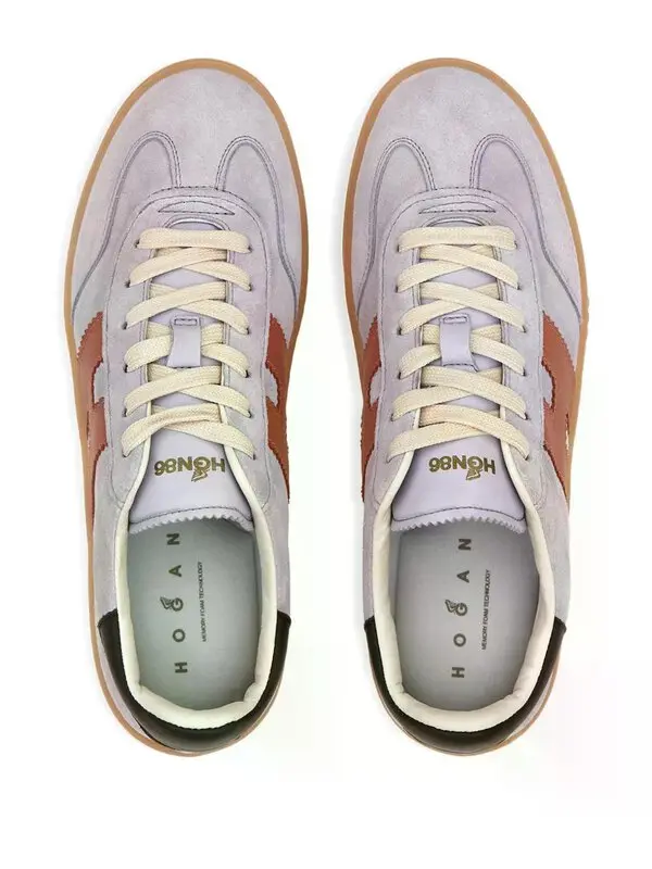 Hogan Suede Lace-up Sneakers - Purple