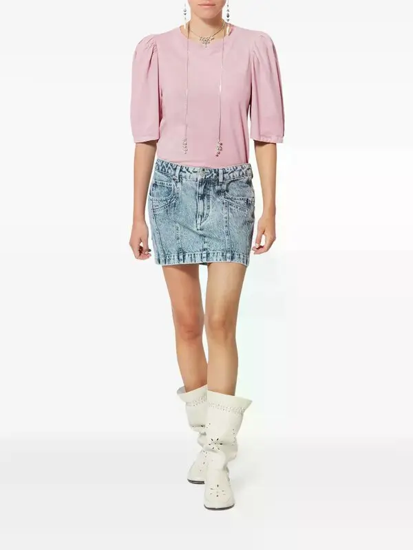 Isabel Marant Étoile Puff Sleeve Cotton T-shirt - Pink