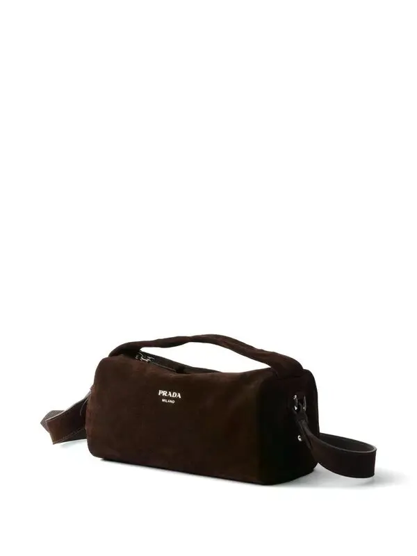 Prada Suede Leather Shoulder Bag