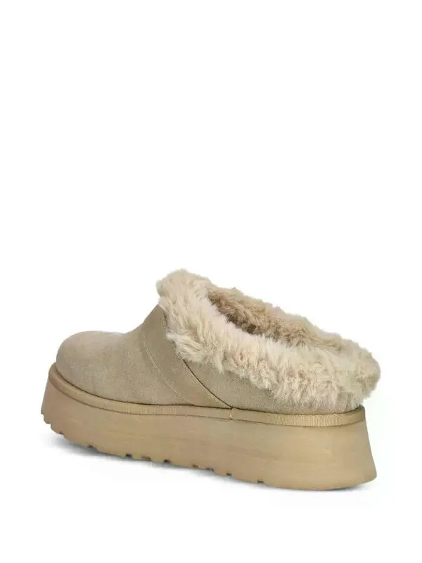 Guess Dolmana Platform Slippers With Faux-fur Trim