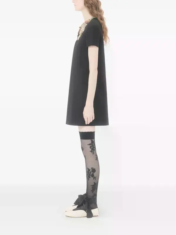 Valentino Garavani Embellished Butterfly Mini Dress