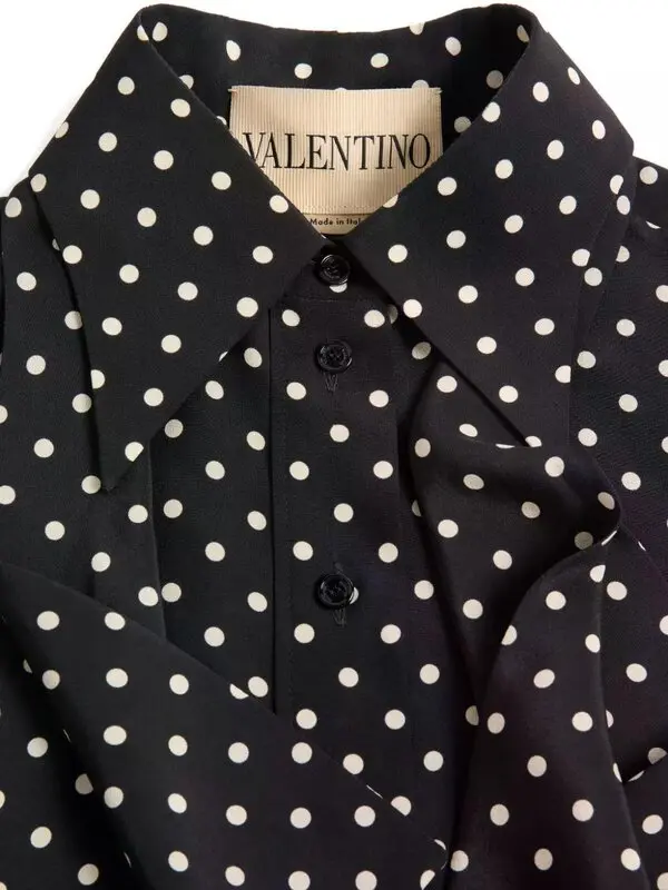 Valentino Garavani Polka Dot Silk Shirt